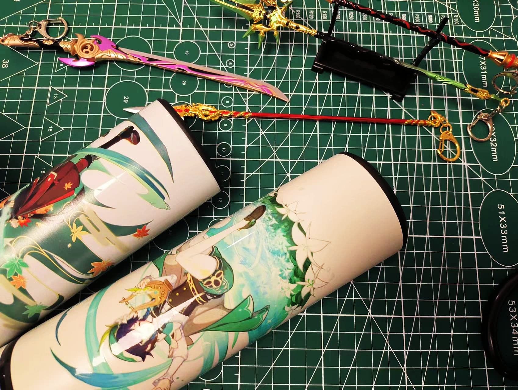 Xingqiu Barbara Thermos Cup Genshin Impact Insulated Beverage Bottle Campus Style Students Sports Water Bottles