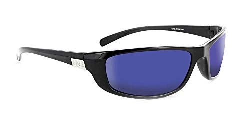 Optic Nerve - 2022 Premium & Affordable Polarized Sport Sunglasses for Men/Women, Backwoods Edition with Shiny Black Frame/Smoke Lens
