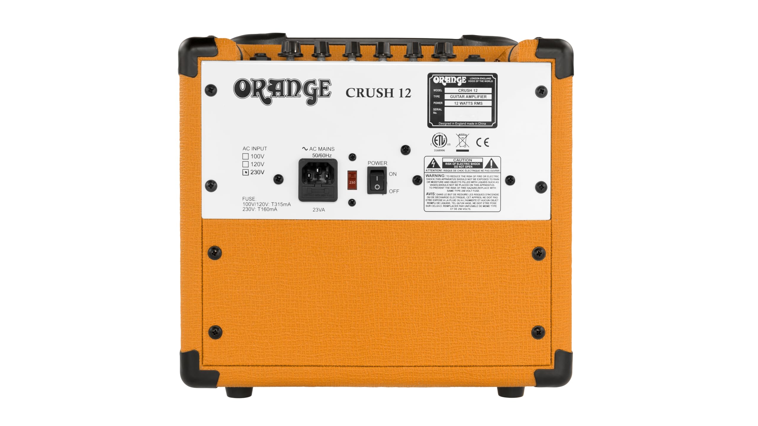 Orange Amps Electric Guitar Power Amplifier, (Crush12)