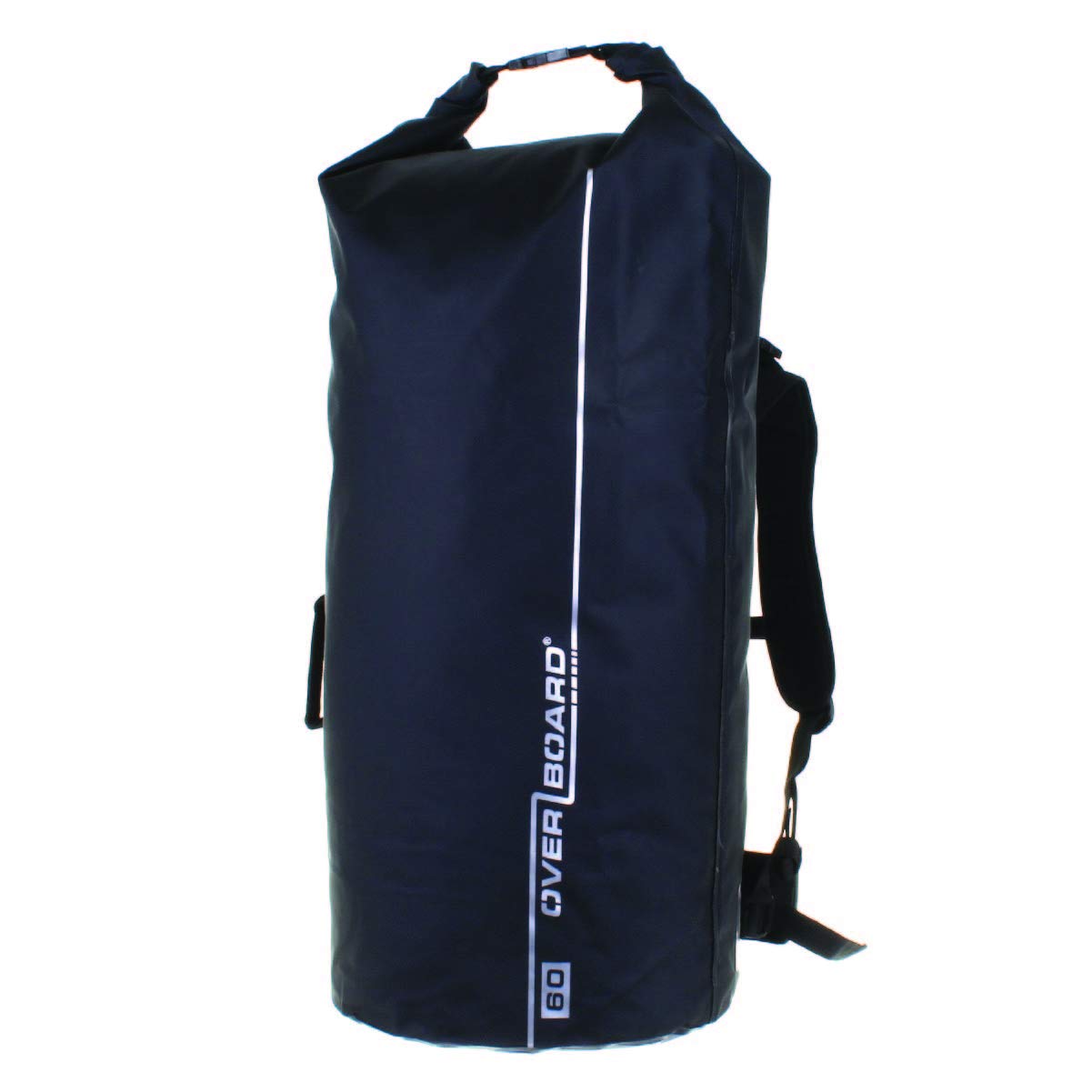 Overboard Waterproof Tube Backpack, Black, 60-Liter