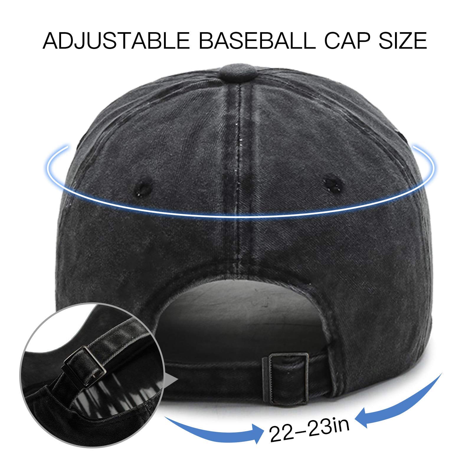 Scottish Hairy Highland Cow Hats for Men Women Vintage Baseball Cap Beach Dad Sun Hat Black