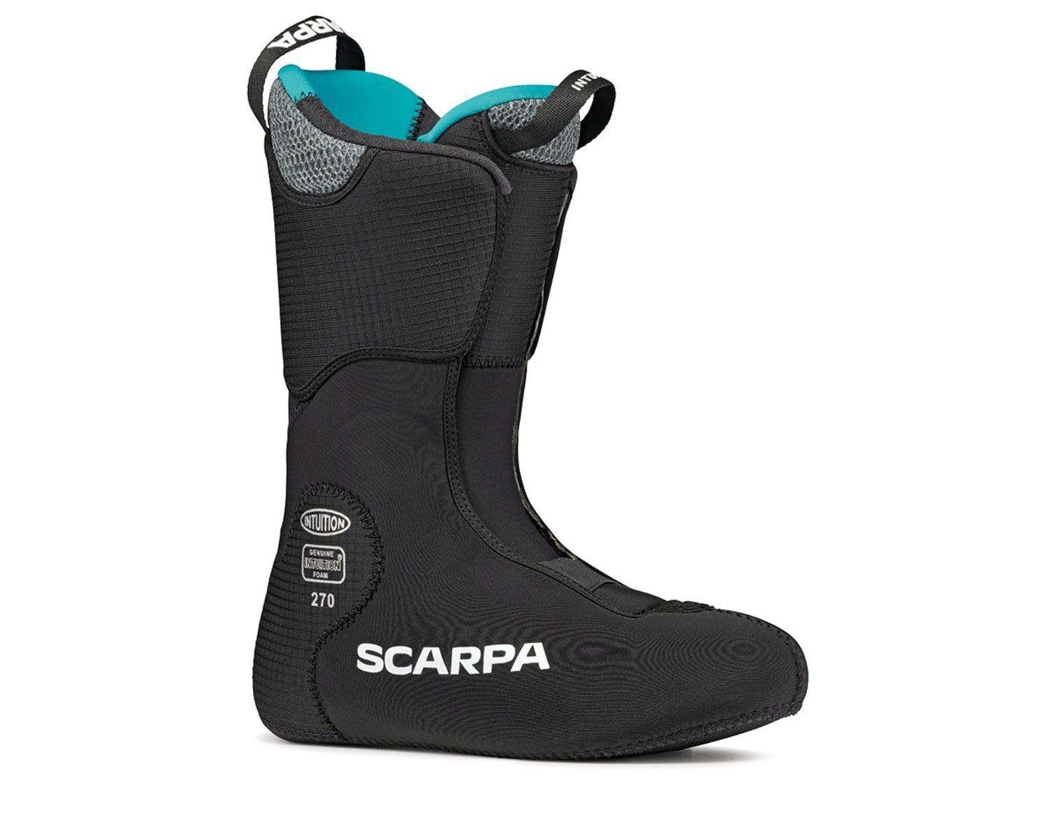 SCARPA Men's Maestrale XT Alpine Touring Ski Boots for Backcountry and Downhill Skiing - Anthracite/Azure - 29.5
