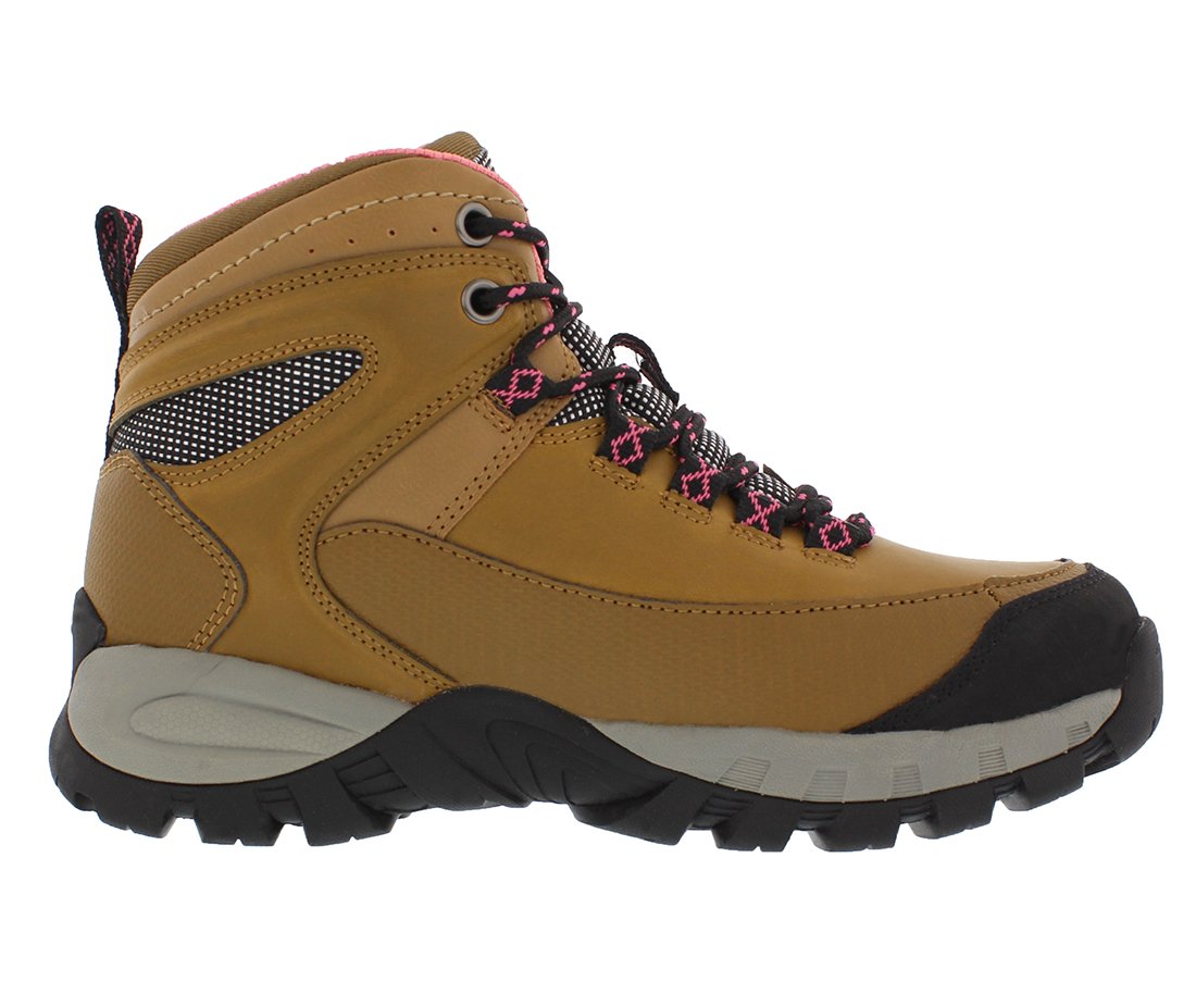 OTAH Forestier Womens Waterproof Hiking Mid-Cut Camel/Pink Boots Size 10.5, Color: Camel/Pink