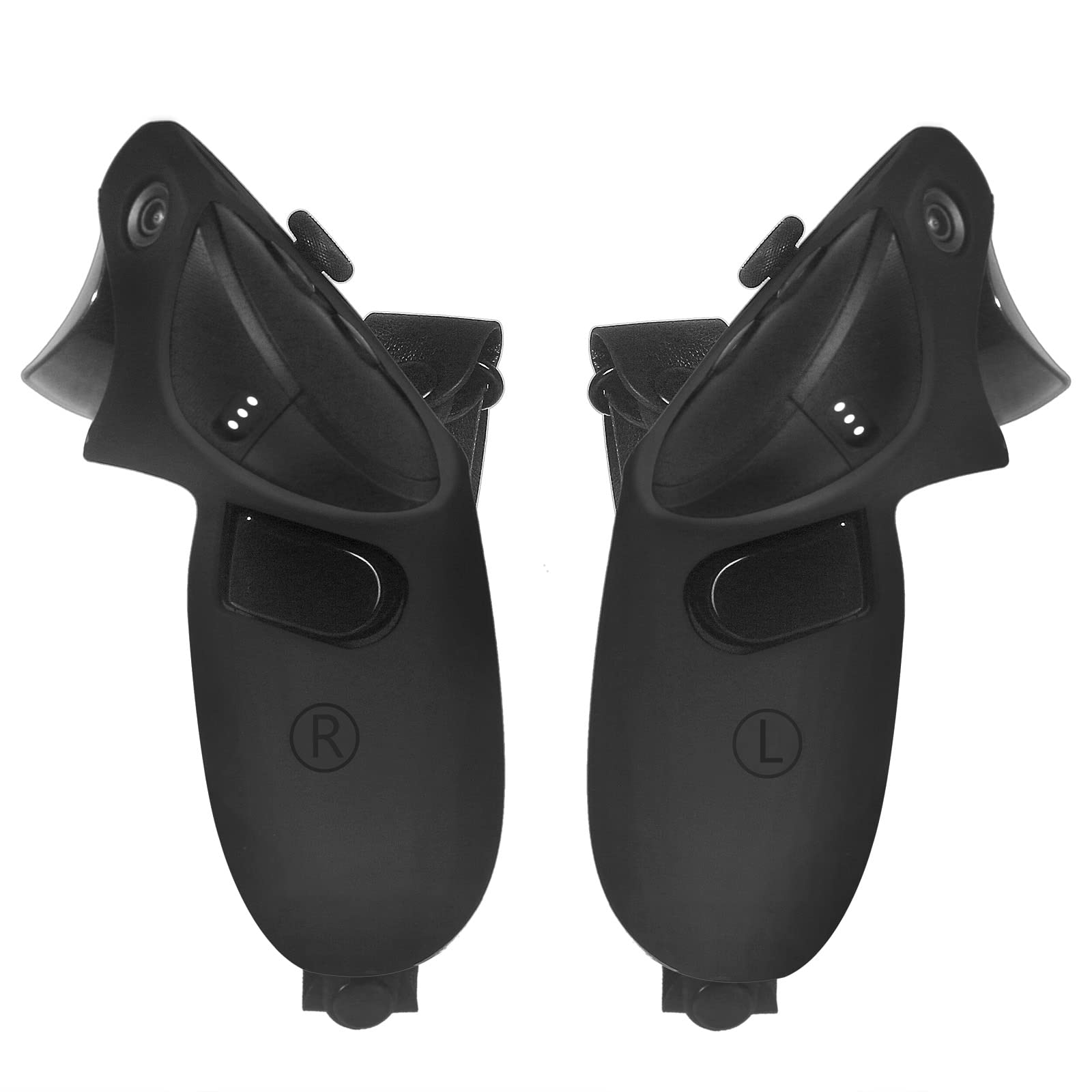 YipuVR Case Cover for Meta Oculus Quest Pro Controller Grips, Silicone Grip Cover Compatible with Meta Quest Pro Controller Grips with Knuckle Straps Skin-Only Cover (Black)