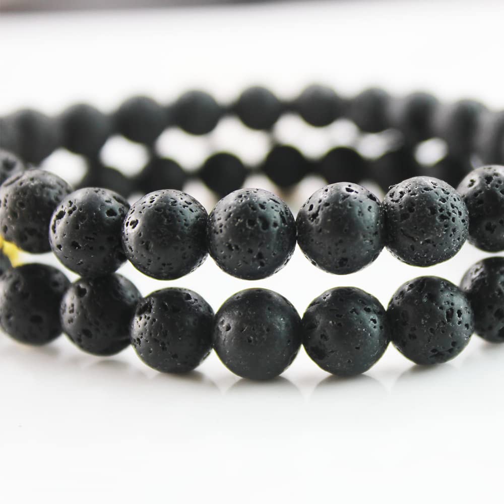 Technigadgets Matias Lion Bead Bracelet (Gold Black)