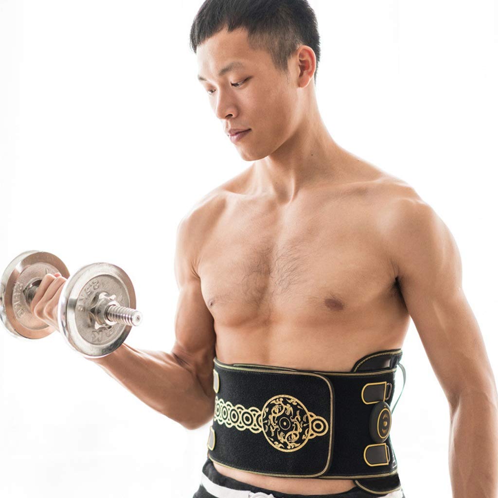 TANGIST Massage Lumbar Brace Belt,Lower Back Support For Pain Relief And Injury Prevention,Backache,Sports & Work (Size : M)