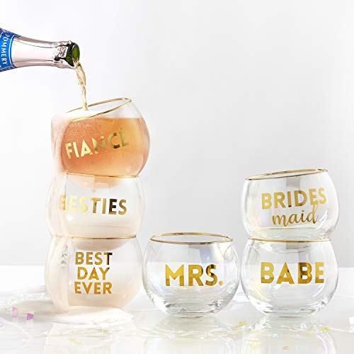 Santa Barbara Design Studio Sippin' Pretty Roly Poly Cocktail Glass, 13-Ounce, Besties