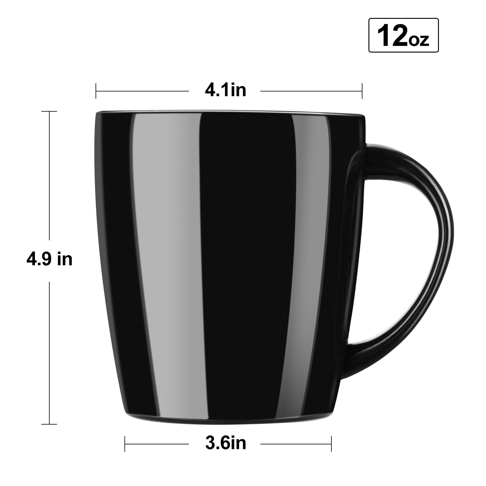 PARACITY Insulated Coffee Mug Stainless Steel Coffee Mug with Lid Handle Double Wall Vacuum Travel Mug Camping Tumbler Cup Men Women 12 oz