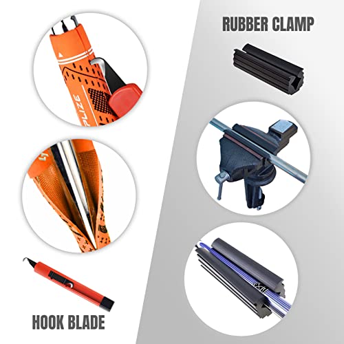 SAPLIZE Golf Regripping Kits with 15 Paper Tapes, 5oz Solvent, Vise Clamp and Hook Blade