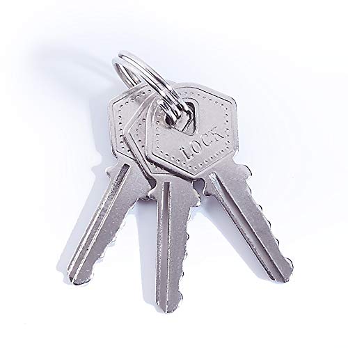 Padlock (Pack of 3) 35 mm - (Heavy Duty Security) Lock, Padlock with 3 Keys for School & Home Exterior Gates, Sheds, Lockers, Tool Box, Warehouse And More!