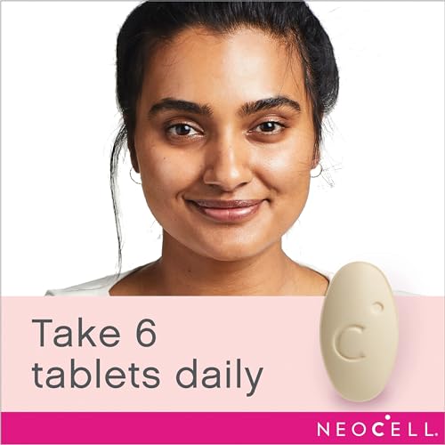 NeoCell Super Collagen Plus Vitamin C, Skin, Hair and Nails Supplement, Includes Antioxidants, Tablet, 120 Count, 1 Bottle