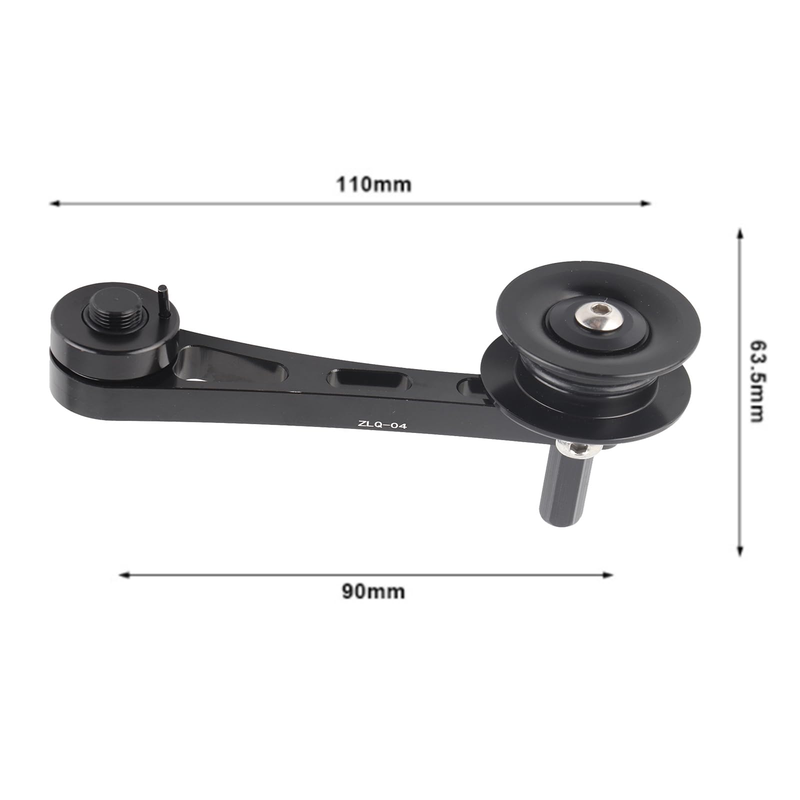 OUKENS Chain Stabilizer Kit, Aluminum Alloy Mountain Bike Anti Drop Chain Tensioner Durable Zipper Chain Stabilizer Single Speed Chain Bicycles Spare Parts