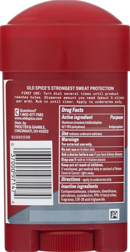Old Spice Antiperspirant & Deodorant Hardest Working Collection Sweat Defense, Steel Courage, 2.6 Ounce