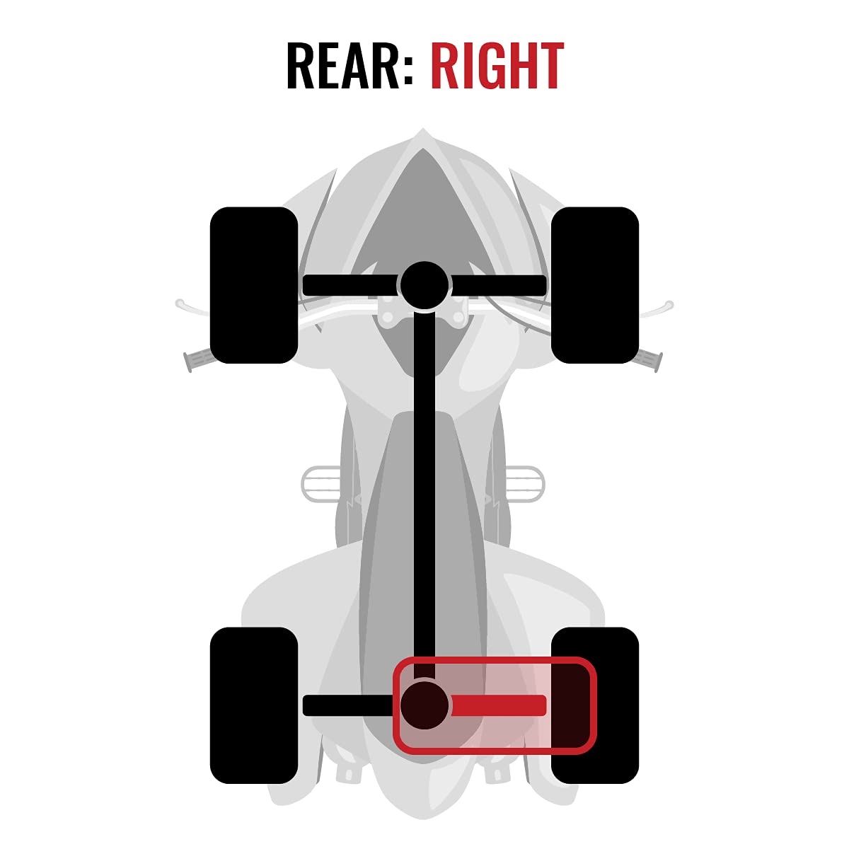 Sixity XTA Rear Right Axle compatible with Polaris RZR XP 1000 High Lifter Edition Limited Premium Trails & Rocks and Rock 4 2020-2021
