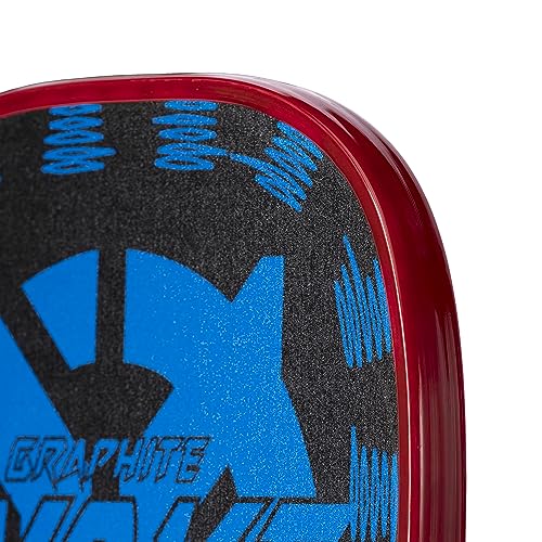 Onix Graphite Evoke Tear Drop Pickleball Paddle Features Tear Drop Shape, Polypropylene Core, and Graphite Face, Blue