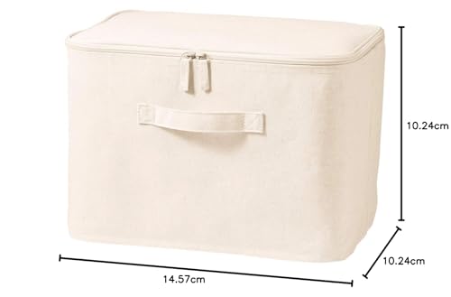 MUJI B6A7021 Linen Storage Bag, ys/m, Beige