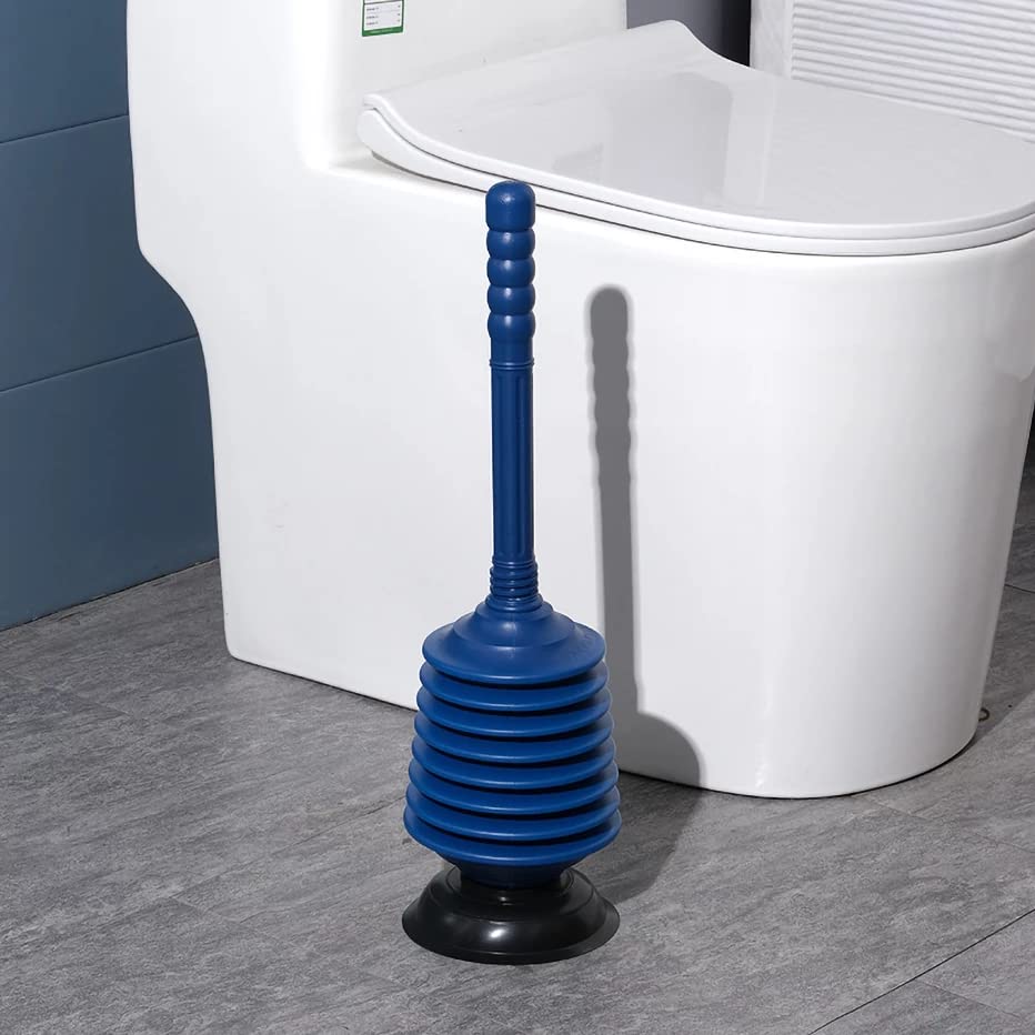 QIOJIRMU Plunger,Heavy Duty Unclogger Tool for Clogged Bathroom Toilets and Kitchen Sink,High Pressure Thrust Professional Bellows Accordion,All Purpose Power Plungers