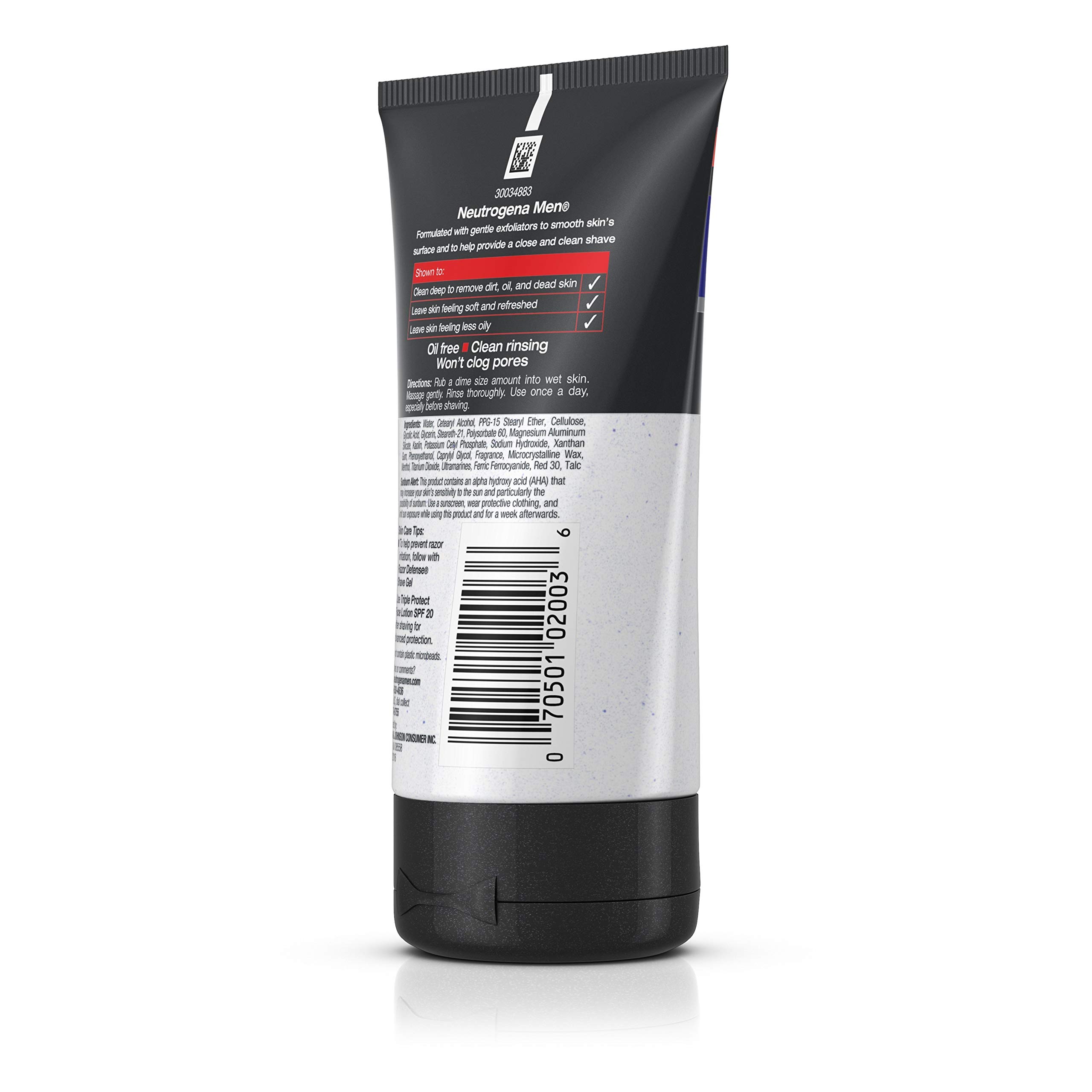 Neutrogena Men Razor Defense Face Scrub 4.20 oz