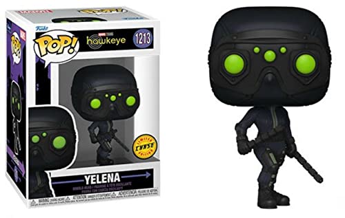 POP Marvel: Hawkeye - Yelena Belova [Black Widow] Limited Edition Chase Funko Vinyl Figure (Bundled with Compatible Box Protector Case)