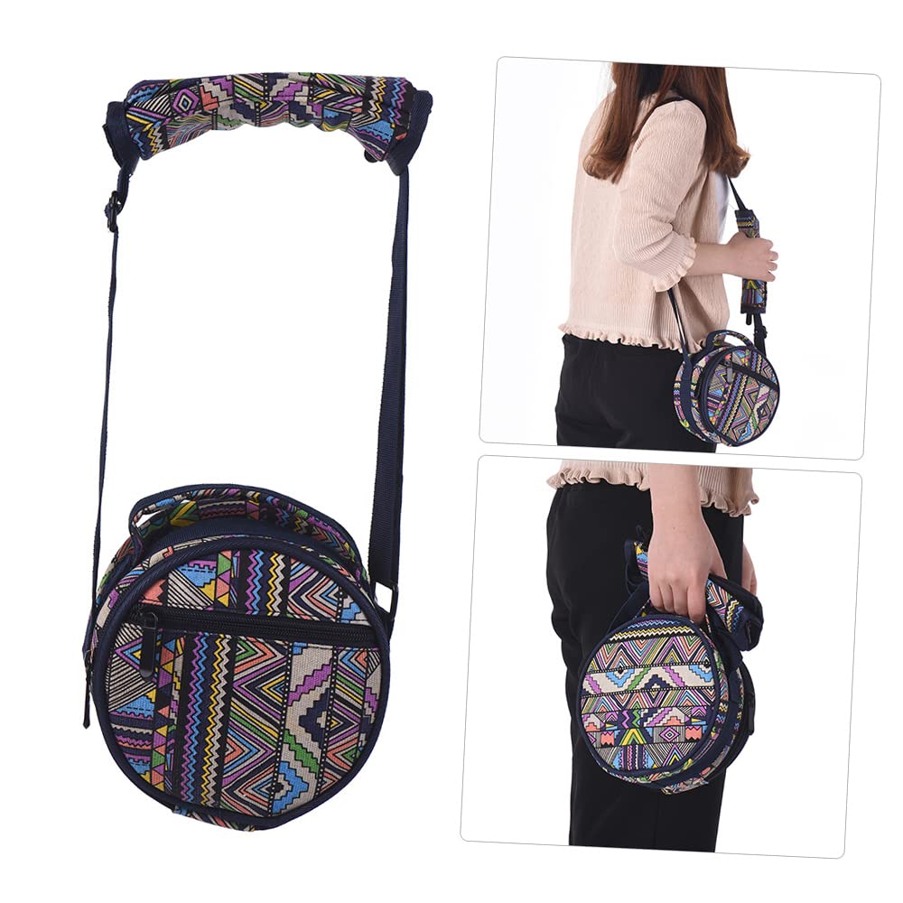 Sasuori 5.5 Inch Mini 8-Tone Steel Tongue Drum C Key Percussion Instrument Handpan Drum with Drum Mallets Carry Bag Purple