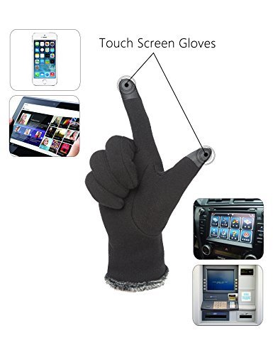 OTIOTI 1 Pair Womens Gloves Winter Touch Screen Texting Gloves for Women Fleece Lined Thick Warm Gloves