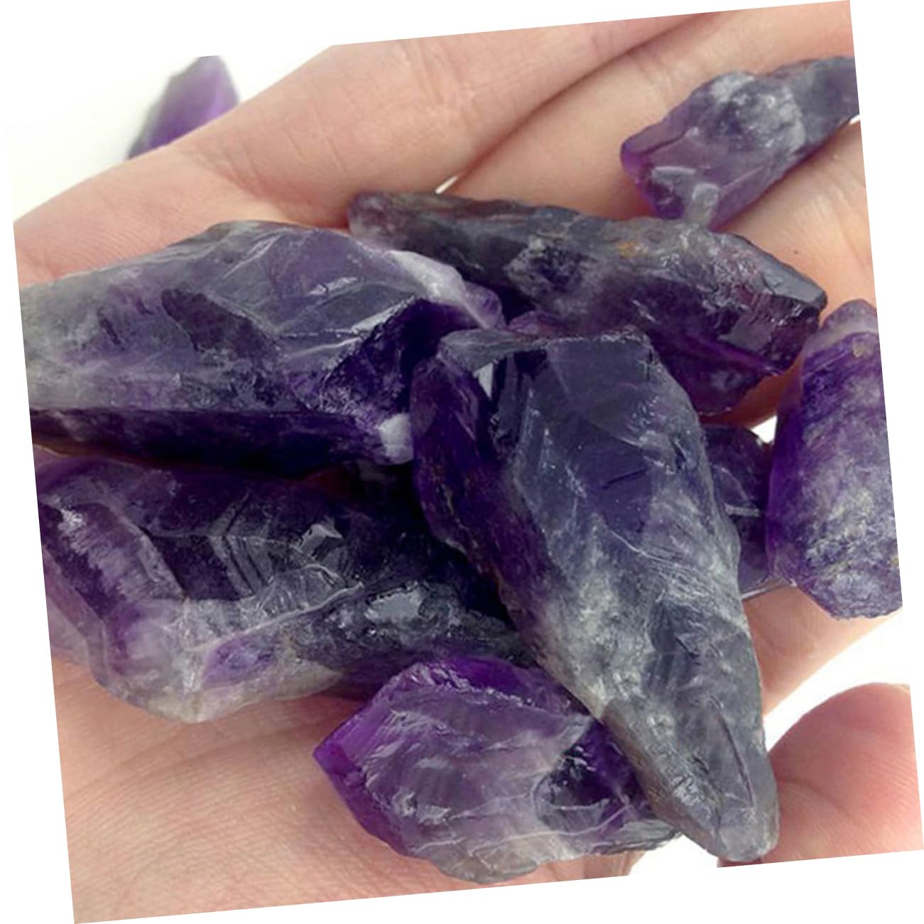 POPETPOP Purple Crystal Decoration Aquarium Gravel Ornaments Gravel Stone Amethyst Accessories