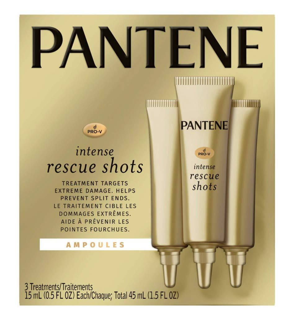 Pantene Intense Rescue Shots Ampoules 3 Count (2 Pack)