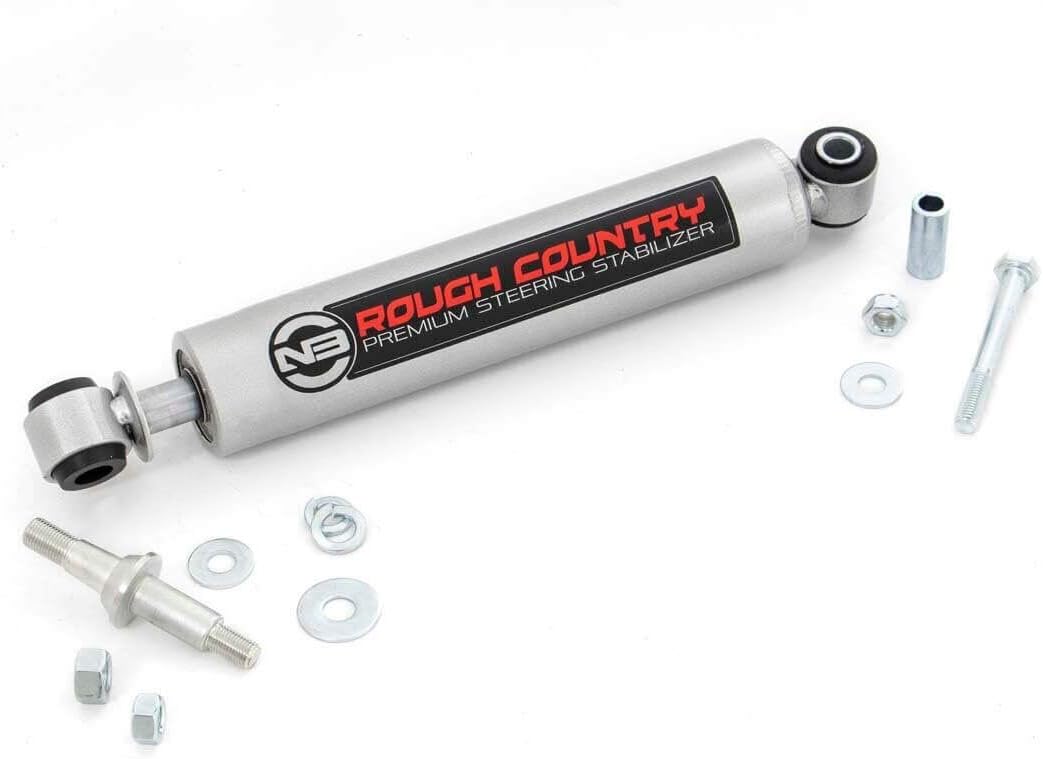 Rough Country N3 Steering Stabilizer for Jeep TJ, YJ, XJ, ZJ & GM - 8731730