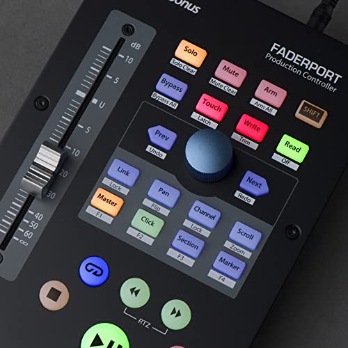 PreSonus Faderport USB Production Controller with Studio One Artist and Ableton Live Lite DAW Recording Software