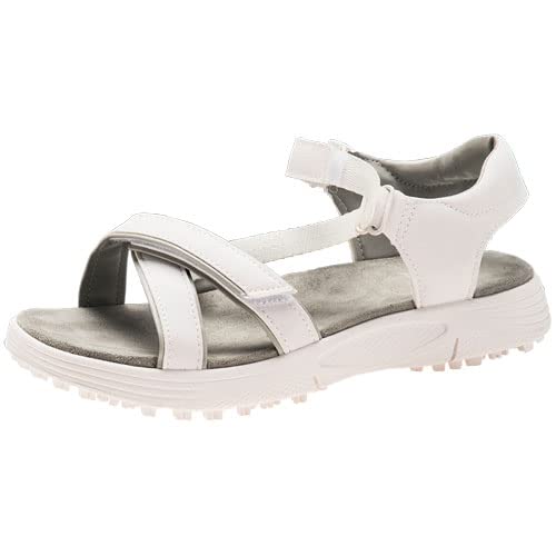 TGW Women's Casual Golf Sandals White Medium 9