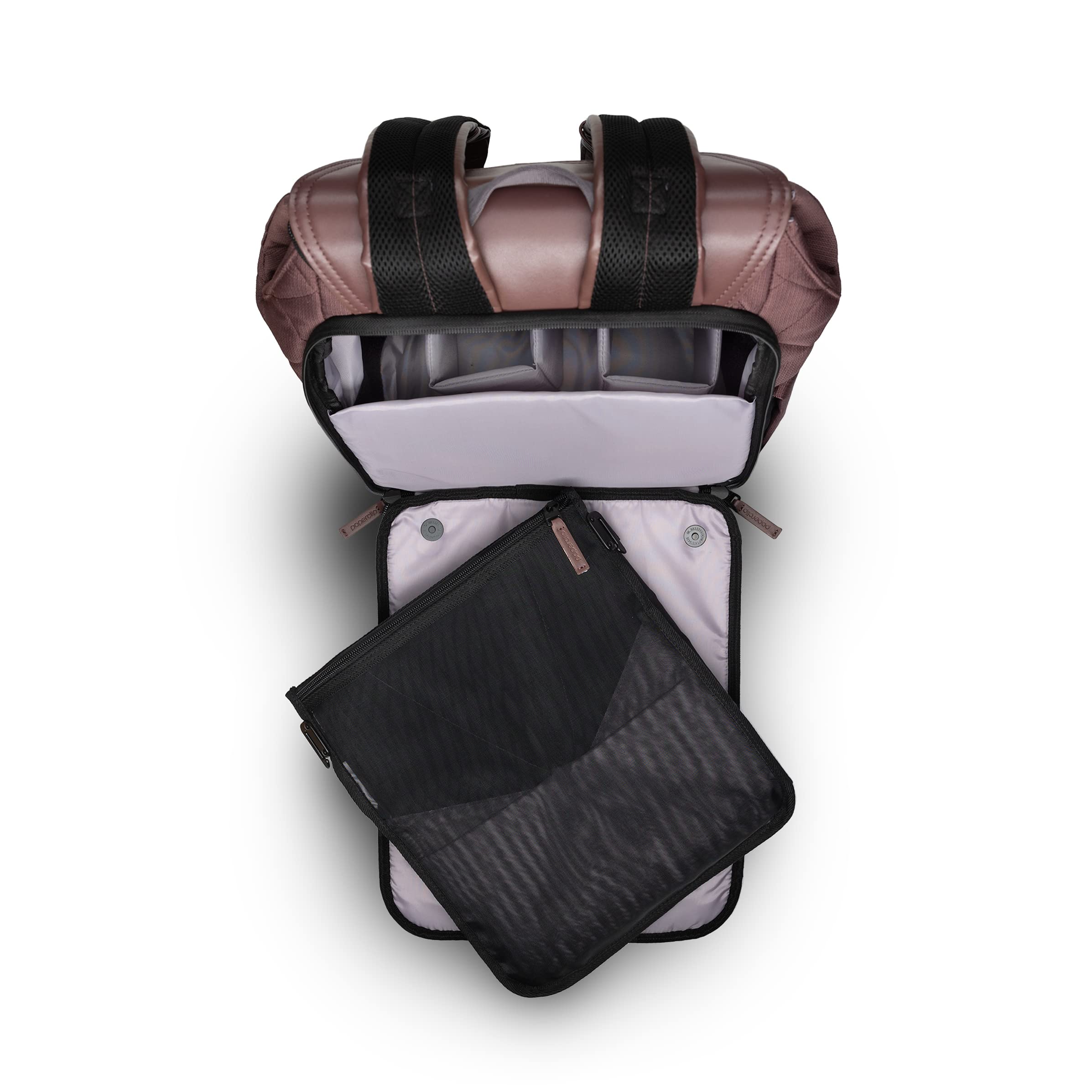 PAPERCLIP JoJo Diaper Bag Backpack - Eco Friendly - Large - Multifunctional - Black