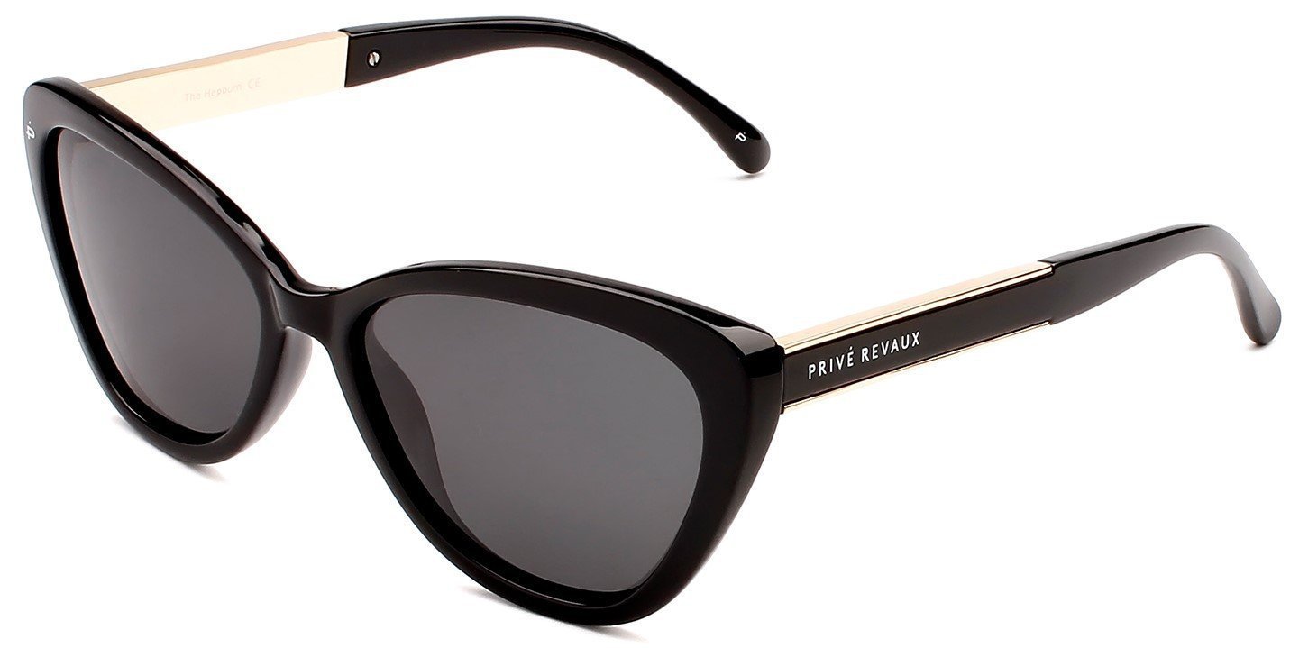 PRIVÉ REVAUX ICON Collection “The Hepburn” Designer Polarized Retro Cat-Eye Sunglasses