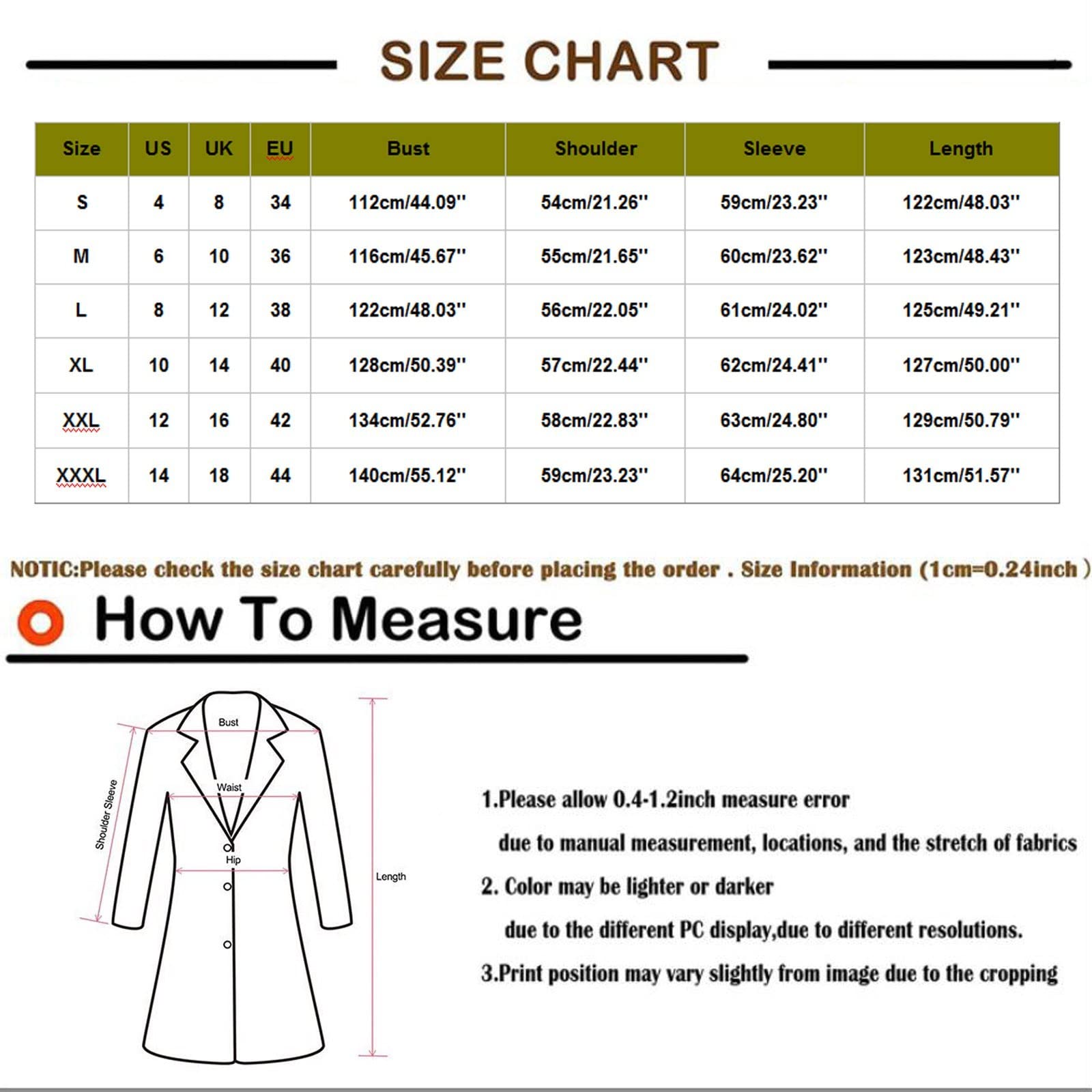 Swrowesi Women's Big Notch Lapel Mid-Long Wool Blend Coat Print Plus Size Elegant Over Coat Outwear