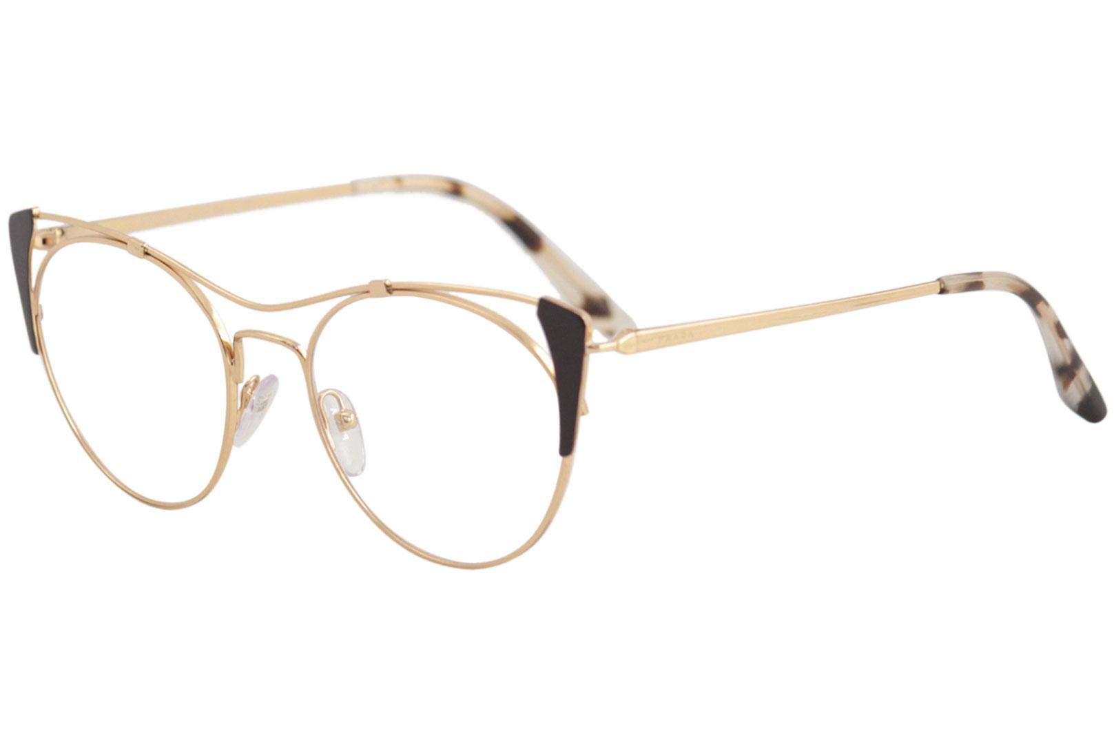 Prada PR 58VV - 3311O1 Eyeglass Frame CONCEPTUAL ROSE GOLD/BROWN w/DEMO LENS 53mm