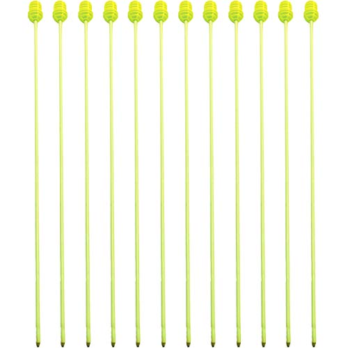 QUICKPLAY PRO Agility Poles Adjustable Height: use as (x10) 3FT Soccer Agility Training Poles OR (x5) 6FT Slalom Poles (Agility Poles x10 - for Grass)