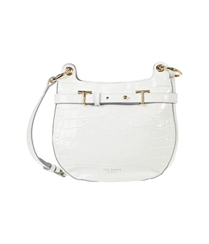 Ted Baker Aspire Croc Crossbody Bag Cream One Size