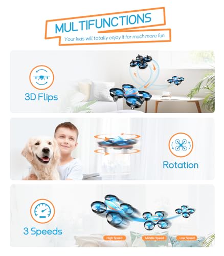 Orvina Mini Drones for Kids Adults OV-18 Small Remote Control Quadcopters 3 Batteries for Beginners Indoor Christmas Toy Gift for Boys Girls