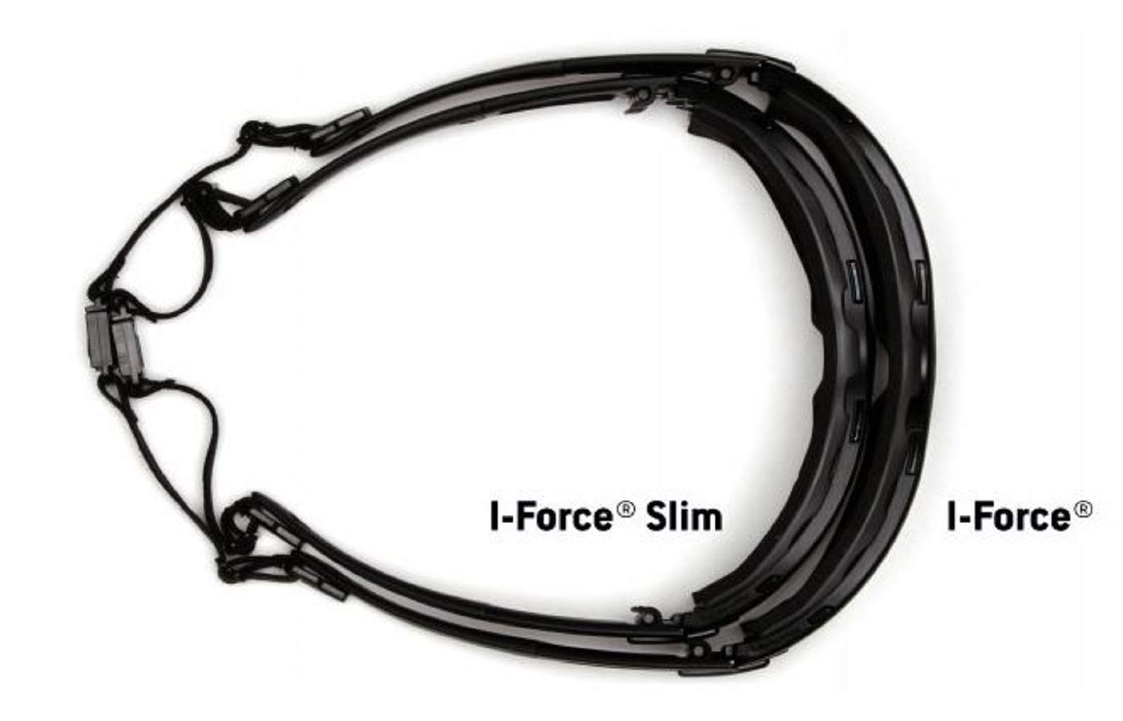 Pyramex I-Force Slim Blk Frame Clear AF Lens Sealed Eyewear