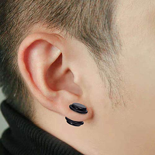 Oyaface 36 PCS Big Gauges Acrylic Tapers Plugs Spiral Set Ear Stretching Plugs Kit 00G-3/4 Black