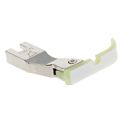 Othmro 3Pcs #T36LN Presser Foot Narrow Zipper Foot Plastic and Steel Sewing Presser Foot Sewing Machine Presser Feet with Plastic Bottom for High Shank System Industrial Sewing Machines Yellow Silver