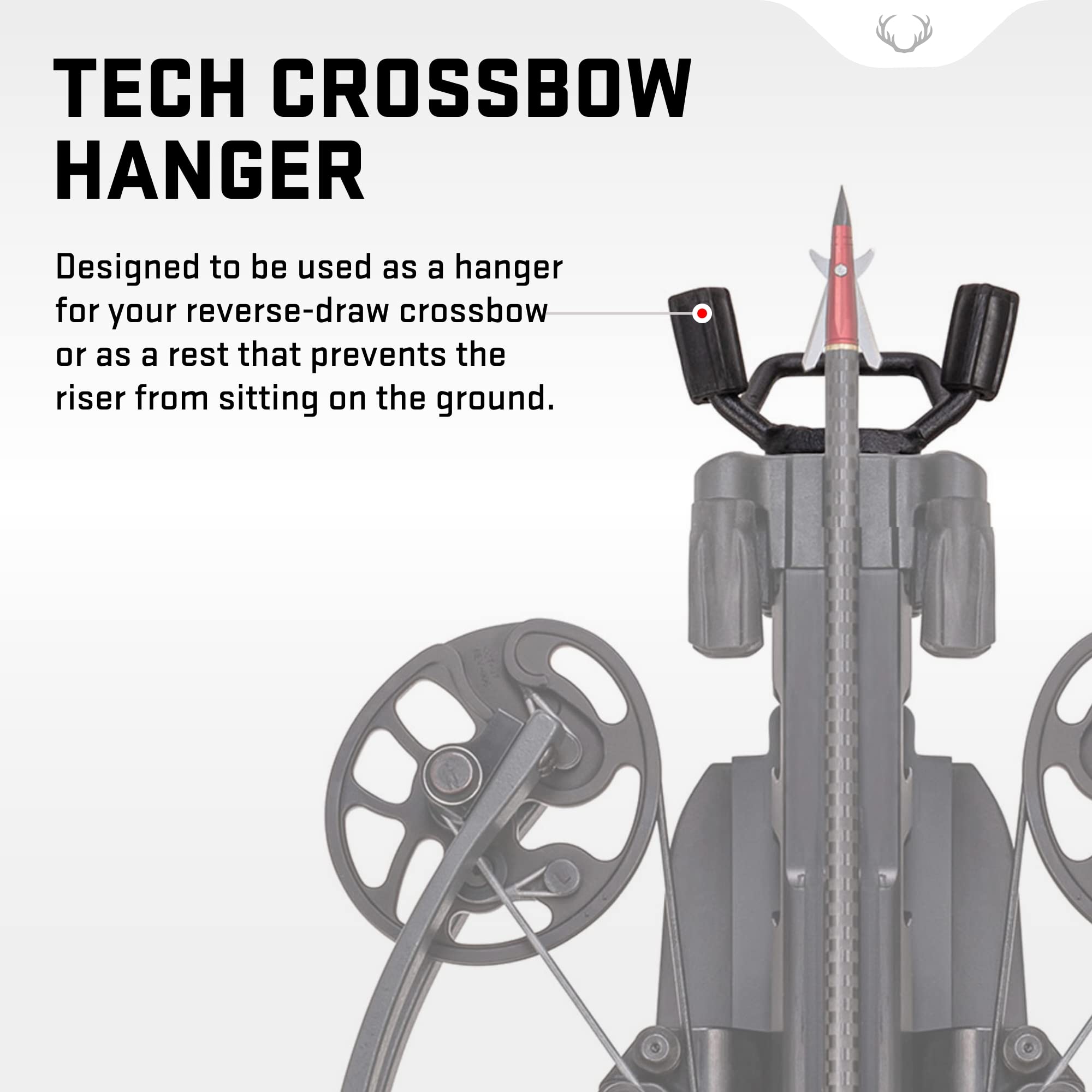 TenPoint Tech Bow Hanger, Black - Compatible with All Reverse-Draw TenPoint & Wicked Ridge Crossbows