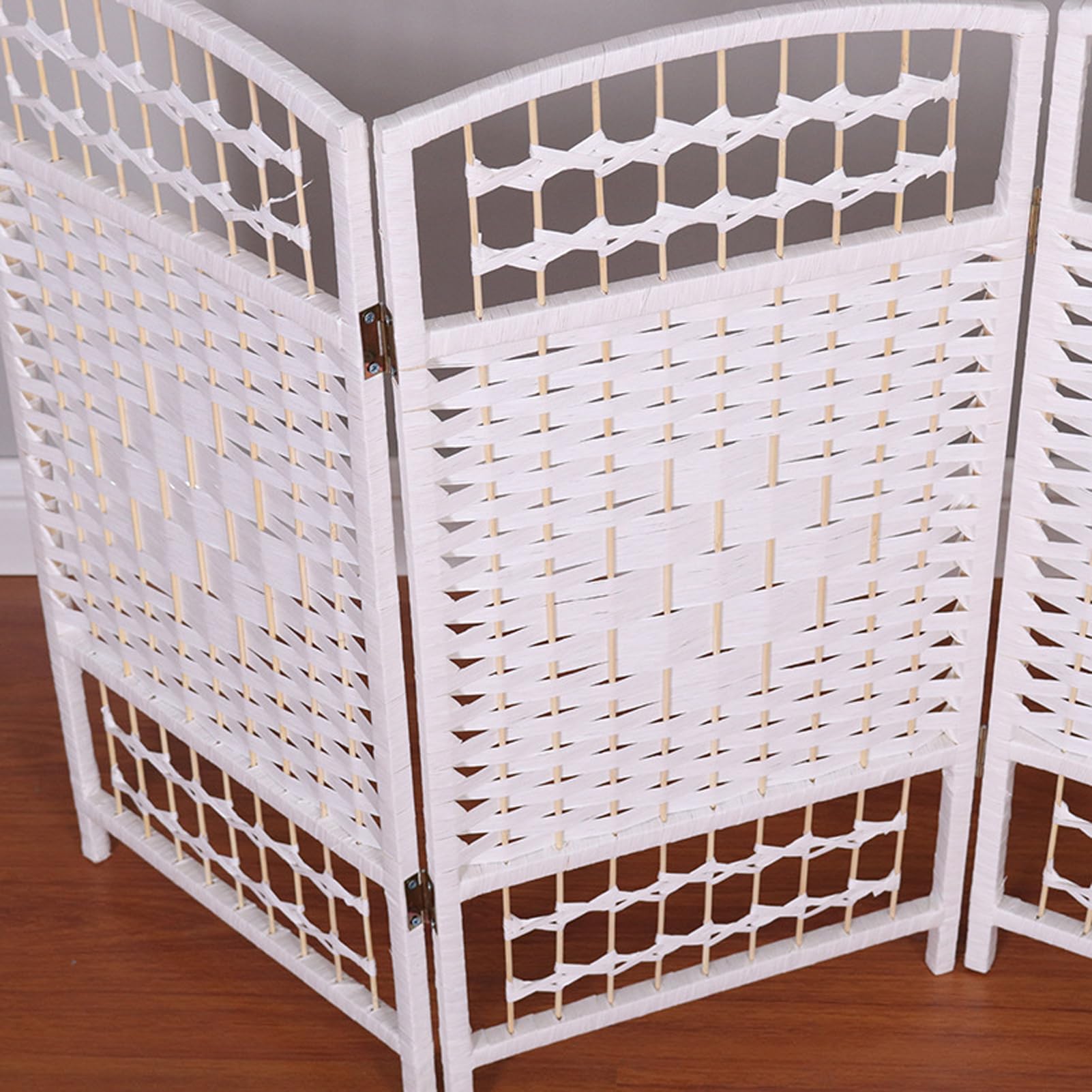 Portable Wall Partition Screen, 4 Panel Folding Privacy Screens, Room Divider Privacy Screen, Indoor Room Divider, Folding Privacy Screen for Office