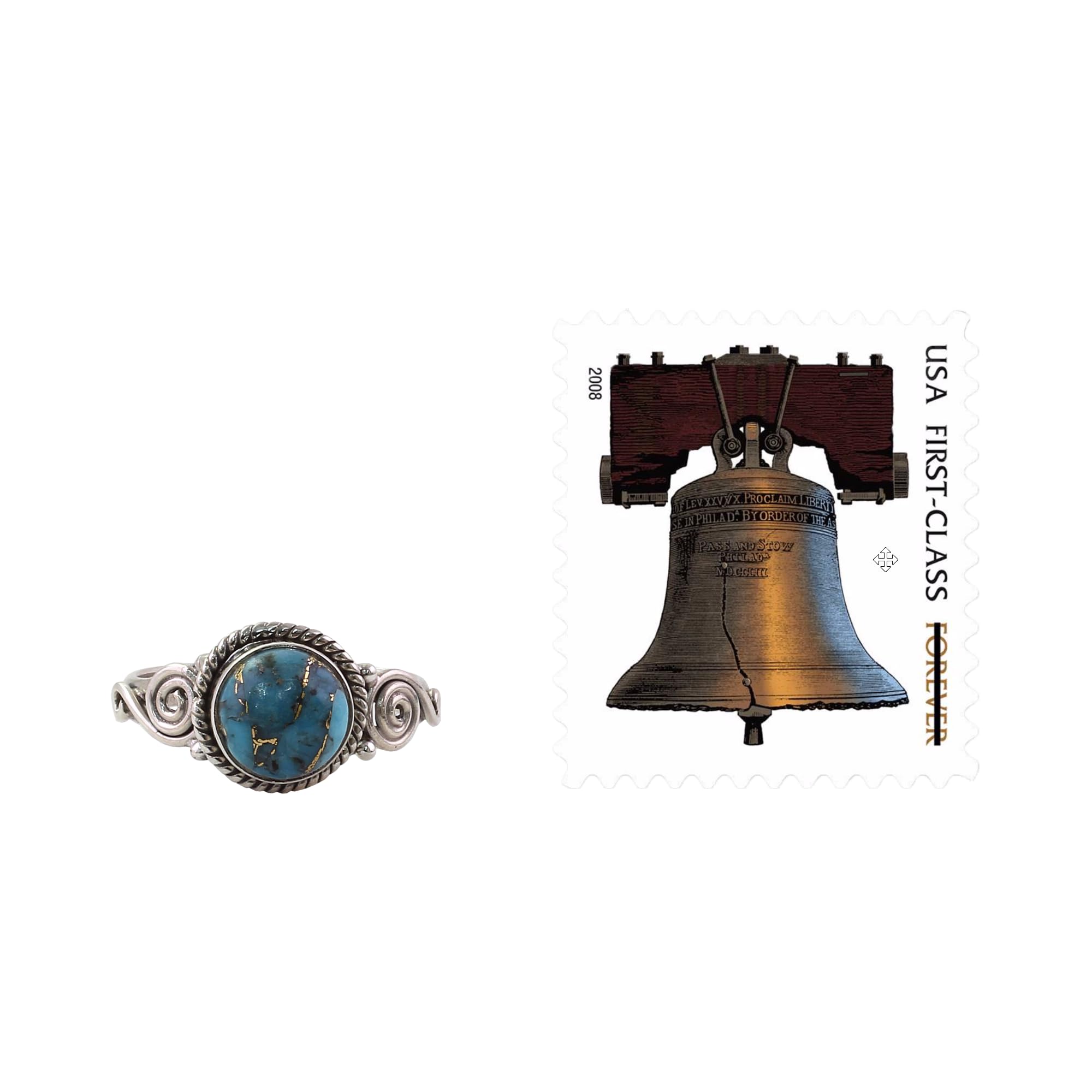 NOVICA Artisan Handmade .925 Sterling Silver Cocktail Ring Composite Turquoise Reconstituted India Island Paradise 'Blue Attunement'