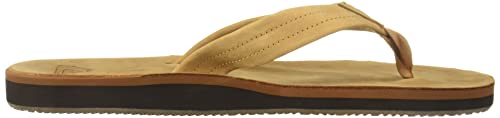 Quiksilver mens Erreka Sandal, Tan - Solid, 12 US