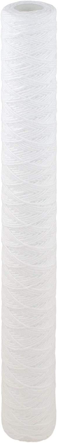 SpiroPure SP-CW10 10x2.5 10 Micron String-Wound Polypropylene Sediment Water Filter Cartridge SWC-25-1010 CW-F 155186-43 (Case of 24)