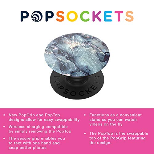OtterBox Bundle: Commuter Series Case for iPhone XR - (BESBOKE WAY) + PopSockets PopGrip - (BLUE MARBLE)