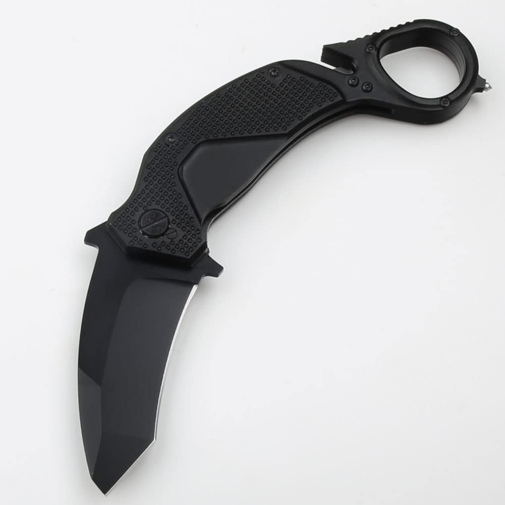 WRM Tactical Pocket Hunting Folding Knives, Glass Breakers, Seat Belt Cutters, Survival Knives for Emergency Situations, 6061 Aluminum Handle