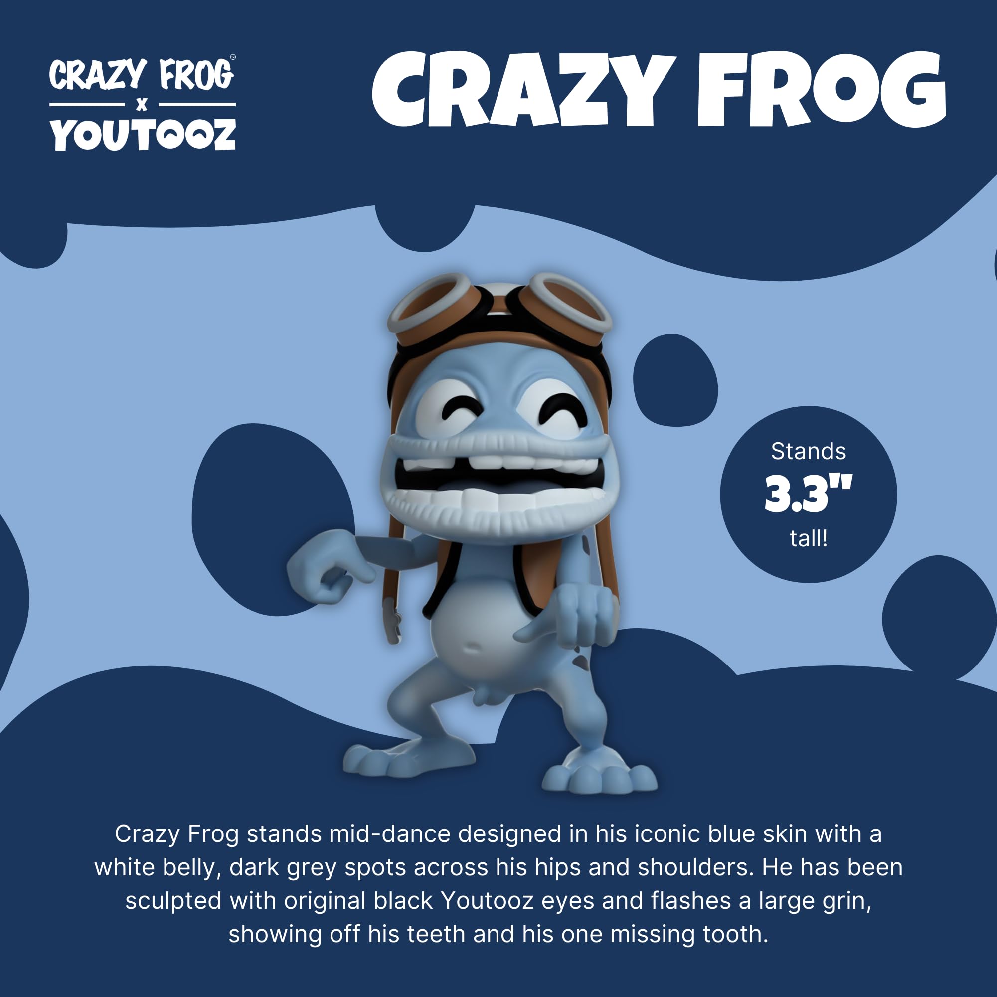 YouTooz Crazy Frog Vinyl Figure Meme, 3.4" Inch Collectible Crazy Frog Meme Figure Meme Collection