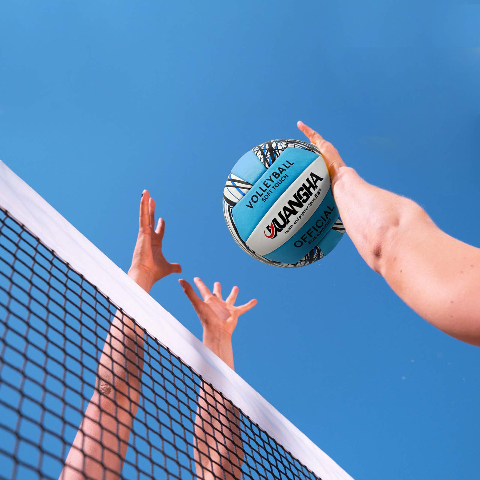 Senston Volleyball Official Size 5, Indoor Outdoor Beach Volleyball for Pool, Gym, Training