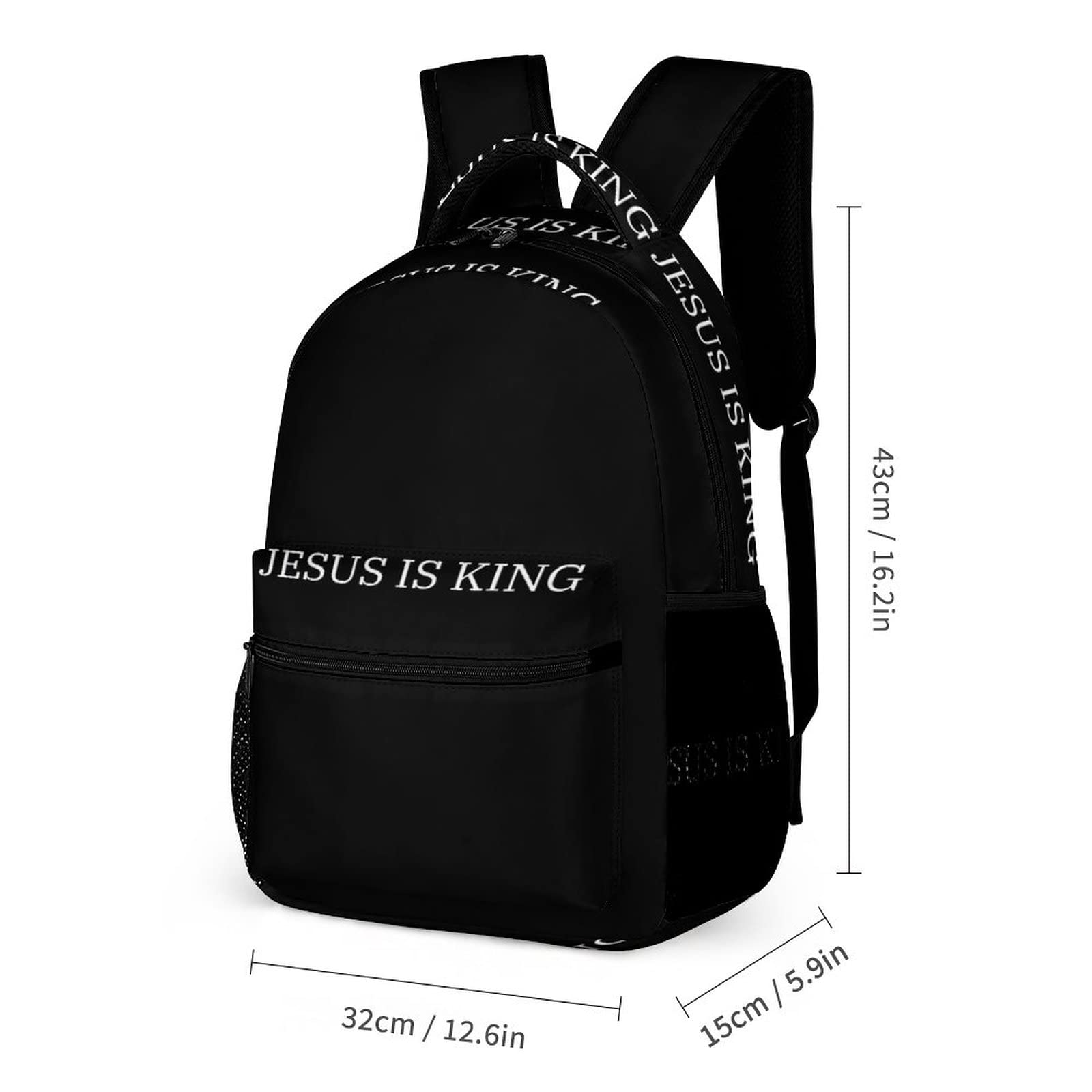 SDERDZSE Backpack Jesus Is King Laptop Backpack Casual Daypack Cute Travel Backpack for Women Men